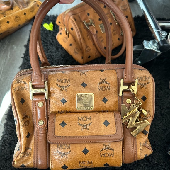 MCM | Bags | Mcm Cognac Boston | Poshmark